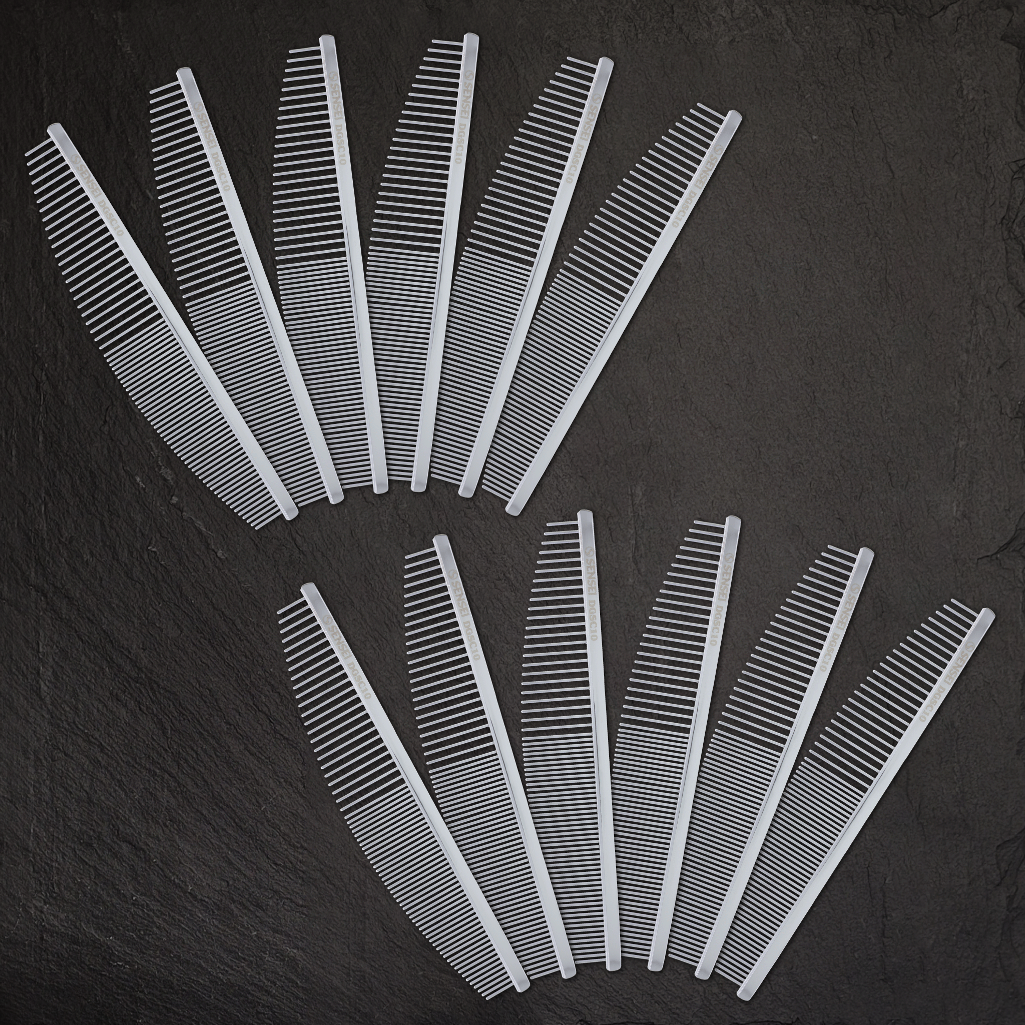 Crescent Tooth Long Grooming Comb – Sensei Shears